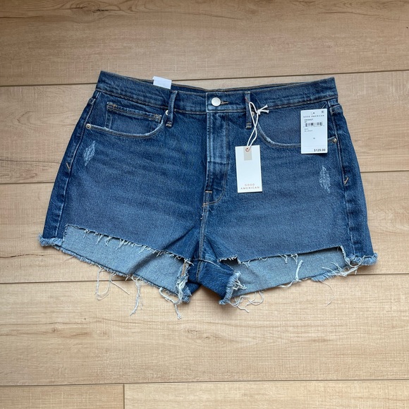 Good American | Shorts | Good American 9s Shorts Blue645 Size 30 | Poshmark